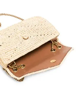 Saint Laurent Loulou Raffia Mini Bag