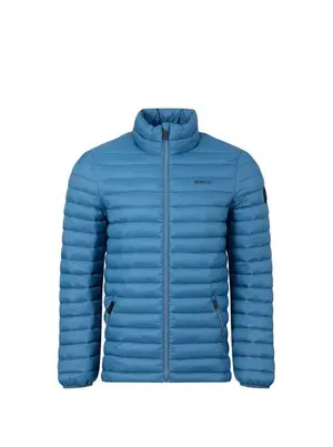 WEIRD FISH Crantock Showerproof Padded Jacket - Washed Blue