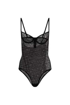 Dsquared2 Lace Bodysuit With Straps - Black