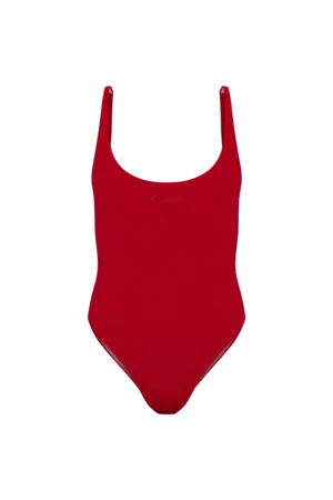 Dsquared2 One-piece Swimsuit With Embroidered Logo - Red