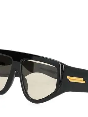 Bottega Veneta Recycled Acetate Mask Sunglasses