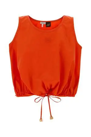 Loewe Poplin Top - Orange