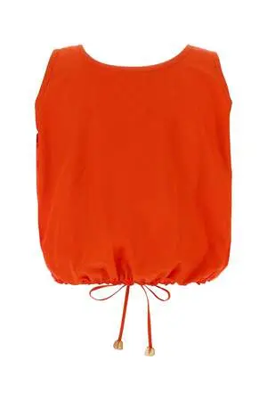 Loewe Poplin Top - Orange