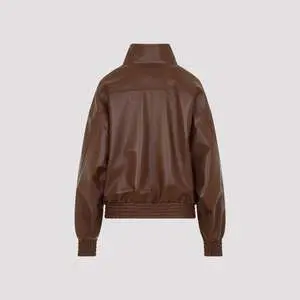 Balenciaga High Collar Leather Blouson