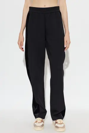 Emporio Armani Trousers With Velvet Side Stripes