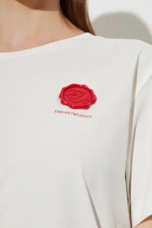 Emporio Armani Appliqué Cotton T-shirt
