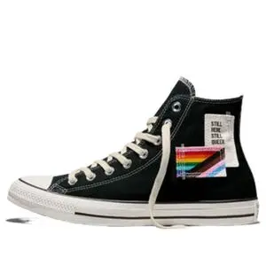 CONVERSE Chuck Taylor All Star High Top Pride Patch Sneakers - Black/egret/egret