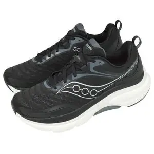Saucony Omni 23 St Wide Athletic Sneakers - Black/silver