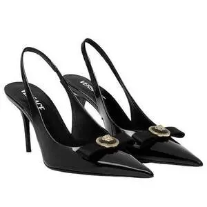 Versace Ribbon Patent Slingbacks