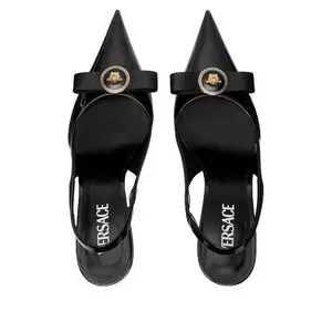 Versace Ribbon Patent Slingbacks