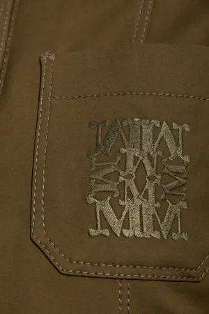 Max Mara Zanzara' Cotton Blend Jacket With Monogram Detail