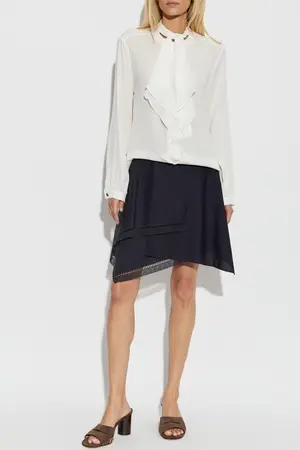 JW Anderson Asymmetrical Lace Insert Skirt