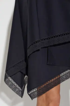 JW Anderson Asymmetrical Lace Insert Skirt