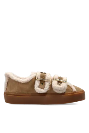Inuikii Shearling Low Velcro Buckle Shoes
