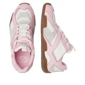 Versace Galaxia Leather Sneakers 'white Pink