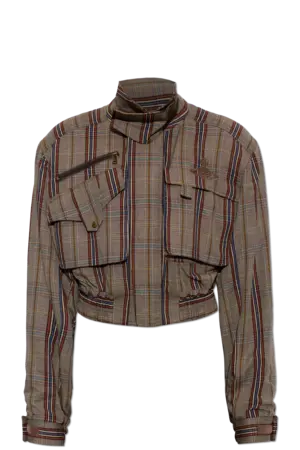 VIVIENNE WESTWOOD Memphis' Plaid Jacket - Brown