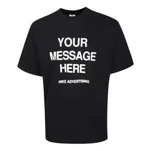 Nike Your Message Here T-shirt Asia Sizing - Black