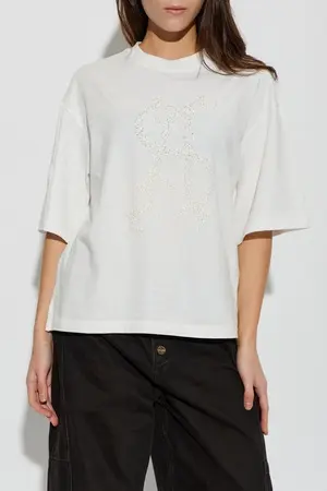 ALLSAINTS Reflex Amelie Embellished Organic Cotton T-shirt