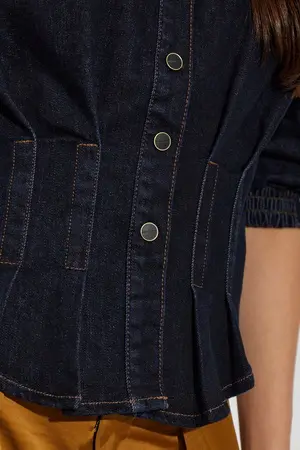 ALLSAINTS Nancy' Denim Peplum Shirt