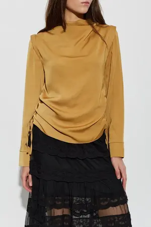ALLSAINTS Leslie' Blouse With Satin Finish And Adjustable Ties