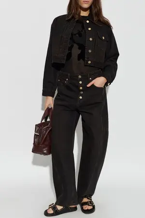 ALLSAINTS Blink Cropped Denim Jacket