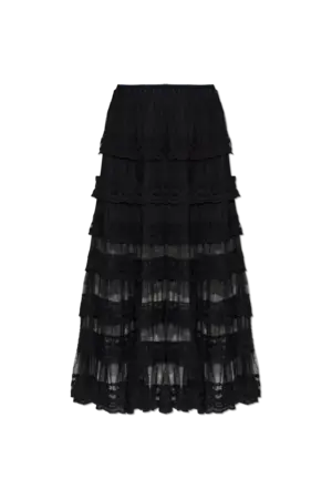ALLSAINTS Maggie Lace And Tulle Maxi Skirt - Black