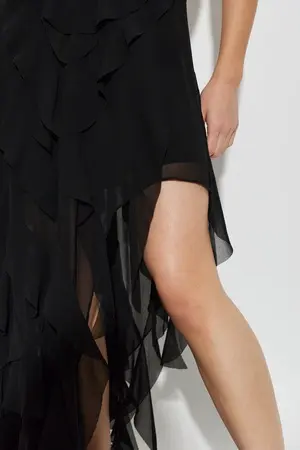 ALLSAINTS Melody Asymmetrical Ruffle Skirt