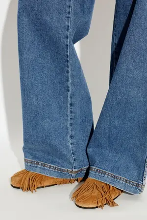 Etro Suede Loafers With Fringe Detailing