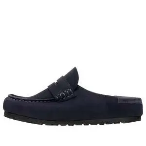 BIRKENSTOCK Birkenstock Naples Suede Nubuck Mules Midnight Blue