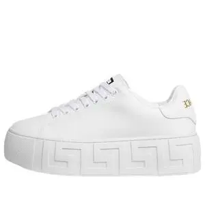 Versace La Greca Platform Sneakers - White