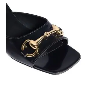 Gucci Horsebit Slide Sandals - Black