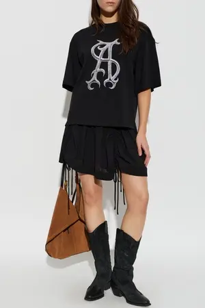 ALLSAINTS Reflex Amelie Organic Cotton T-shirt With "a" Print