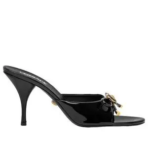 Versace Opera Bow Patent Mules 85 Mm
