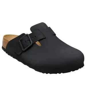 BIRKENSTOCK Boston Wire Buckle Clogs - Black