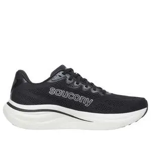 Saucony Ride 19 Wide Athletic Sneakers - Black/silver