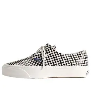 VANS Premium Authentic Checkerboard Lace-up Sneakers - Black/white