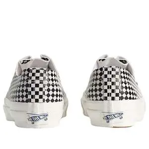 VANS Premium Authentic Checkerboard Lace-up Sneakers - Black/white