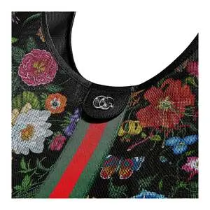Gucci Flora Large Tote Bag - Black/multicolor