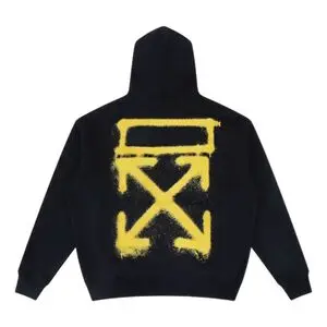Off-White Sprayed Arrow Hoodie - Black