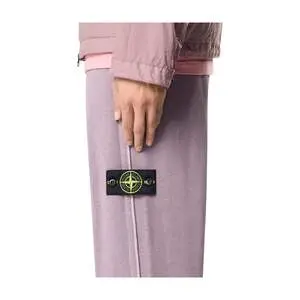 Stone Island 6200012 Malfile Fleece Old Effect Sweatpants - Purple Gray