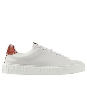 Versace Greca Leather Sneakers 'brown White