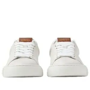 Versace Greca Leather Sneakers 'brown White
