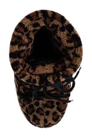 Moon Boot Snow Boots ‘mb Icon Low Fleece Leopard