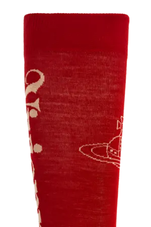 VIVIENNE WESTWOOD Knee-high Socks With Logo Detail