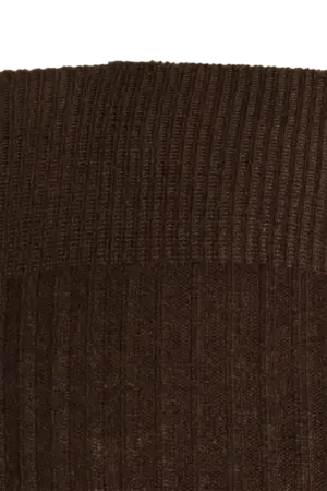Max Mara Knee-high Ribbed Cashmere Socks