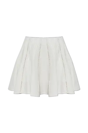 ALLSAINTS Frances' Organic Cotton Lace Mini Skirt - White