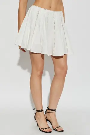 ALLSAINTS Frances' Organic Cotton Lace Mini Skirt - White