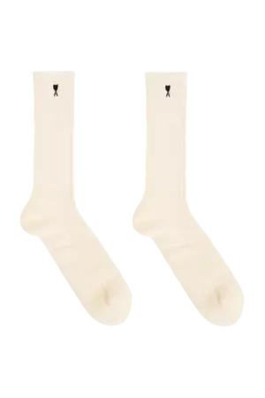 AMI Paris Socks With Embroidered Logo
