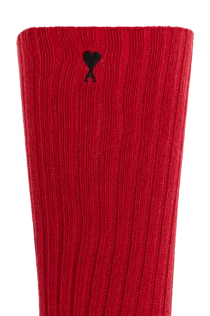 AMI Paris Logo Socks