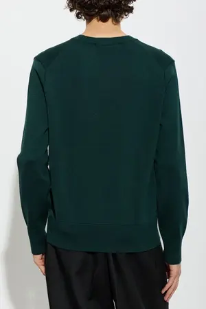AMI Paris Wool Sweater With Embroidered Logo